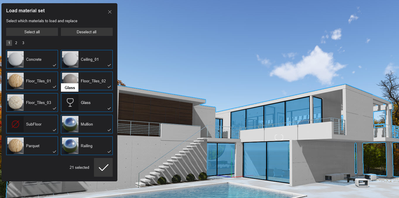 How do you copy, paste, save and load Materials in Lumion 2023 and newer?